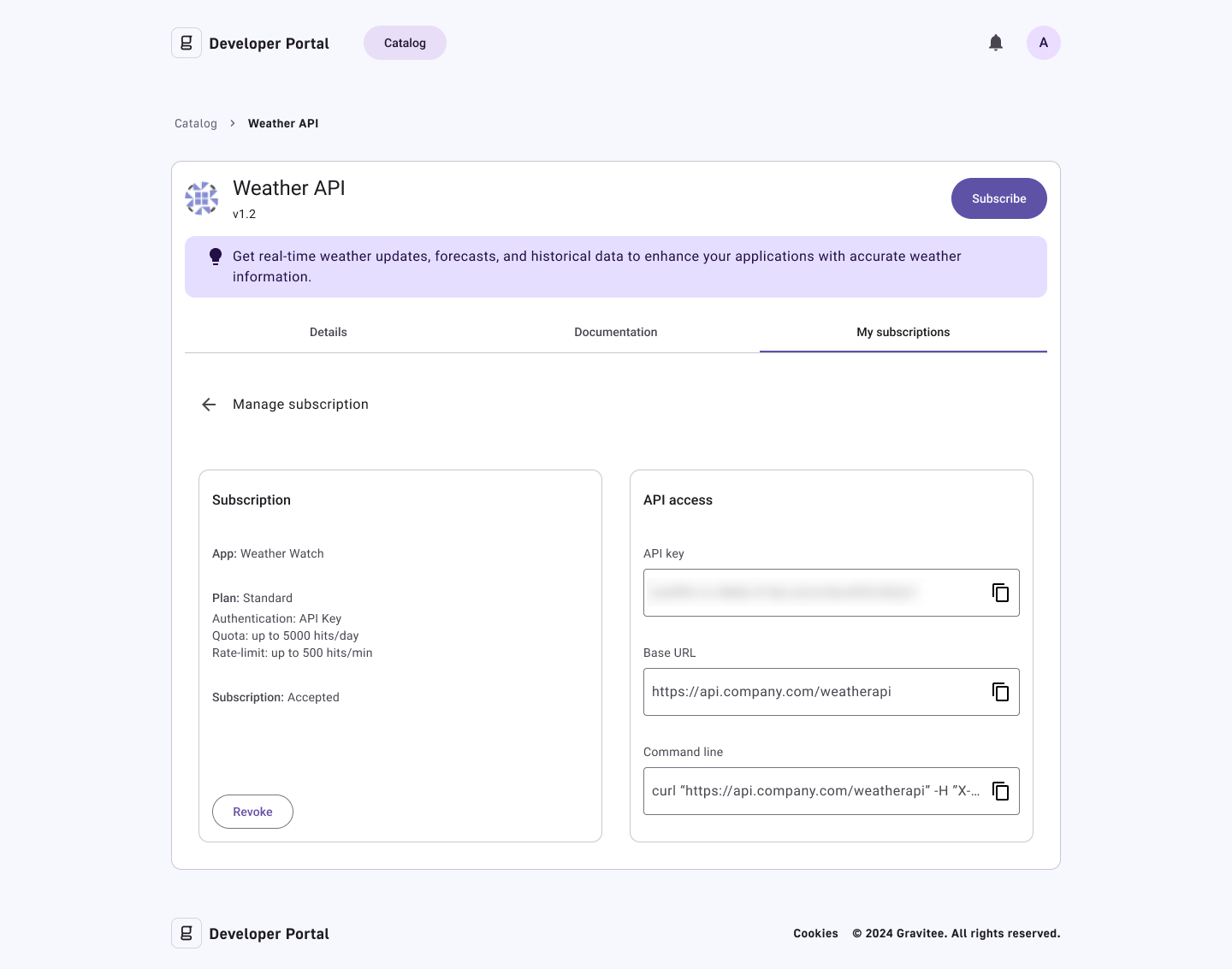 API Developer Portal