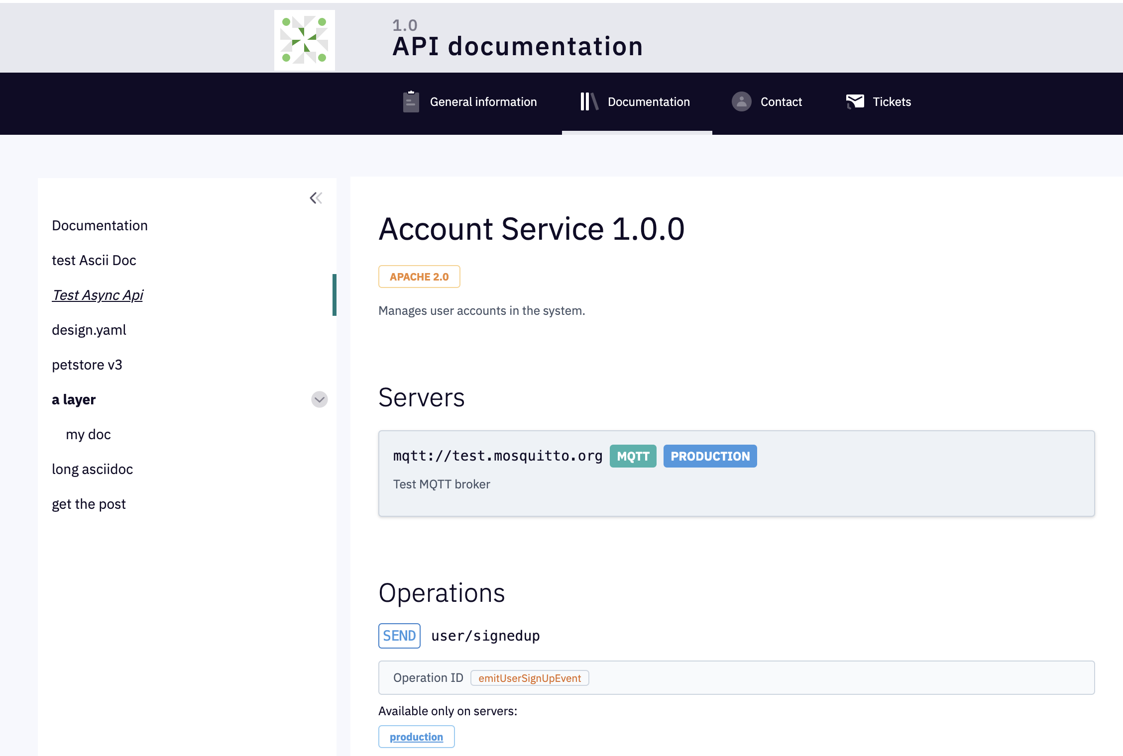 API Developer Portal